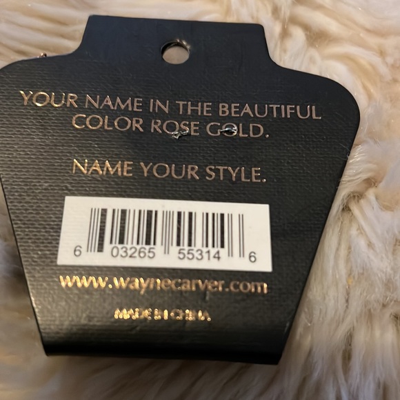 Wayne Carver | Jewelry | Alyssa Rose Gold Colored Name Necklace | Poshmark
